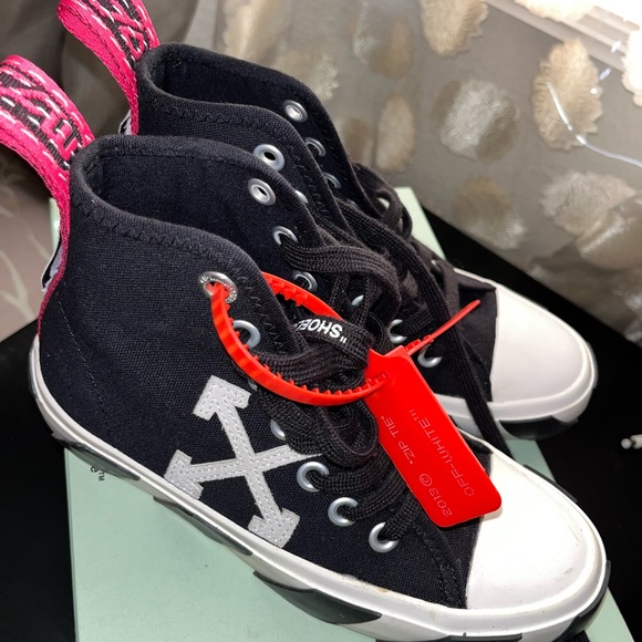 Off-White | Shoes | Offwhite Mid Top Vulcanized Sneaker | Poshmark